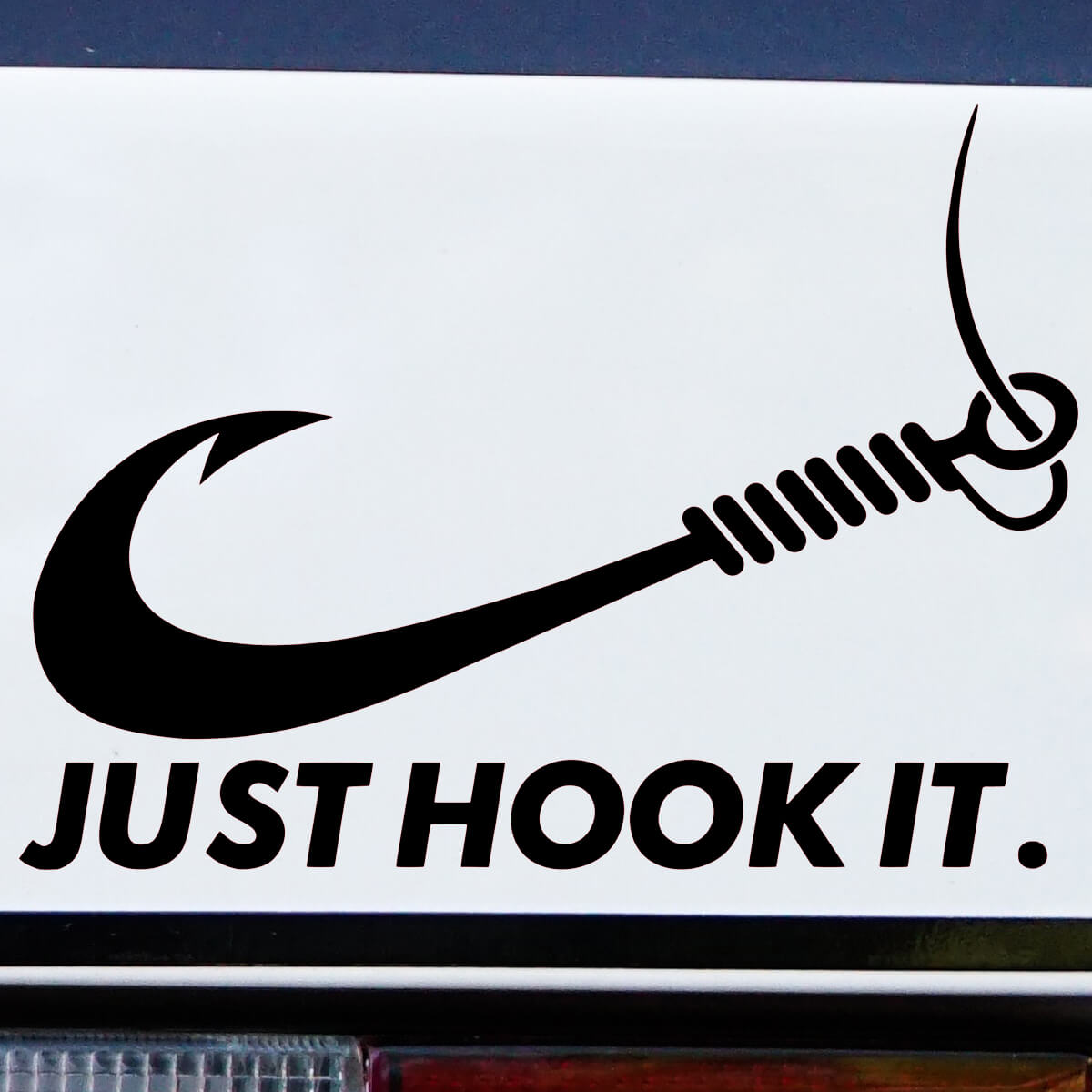 Ribolovna naljepnica JUST HOOK IT - Gogashop