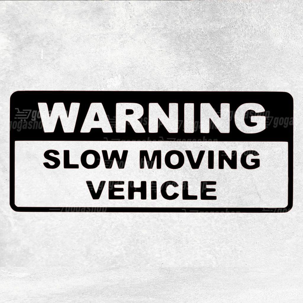 Nalepka WARNING Slow Vehicle Moving - Gogashop
